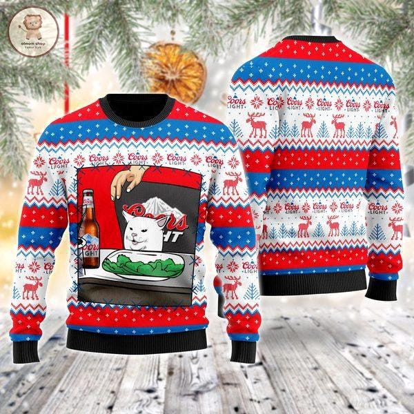 Coors Light Cat Meme All-Over Print Thicken Sweater | by son nguyen ...