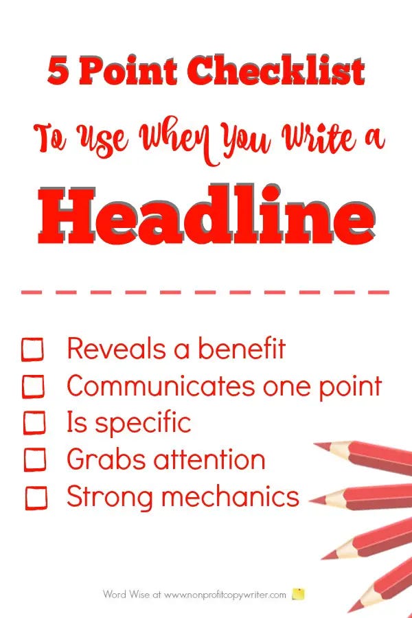Write Winning Headlines With This Simple 5-Point Checklist | by Kathy ...
