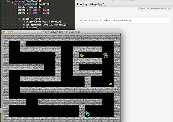 Ein Rogue-like mit Python und der Turtle (Stage 2) | by Jörg Kantel ...