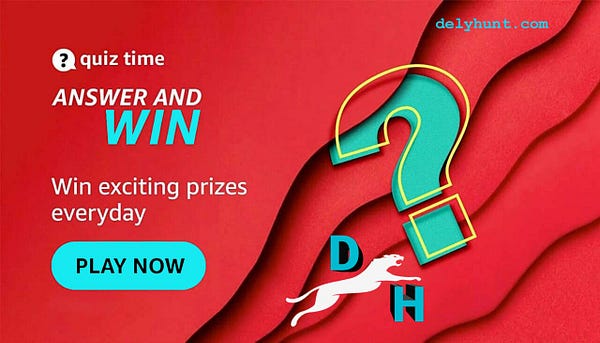 Amazon Quiz Answers Today 12th October 2022 Chance to Win ₹ 1000 | by ...