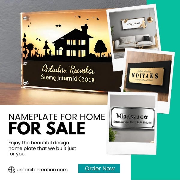 Name plate for Home — Best name plate maker in noida | by Urbanite ...