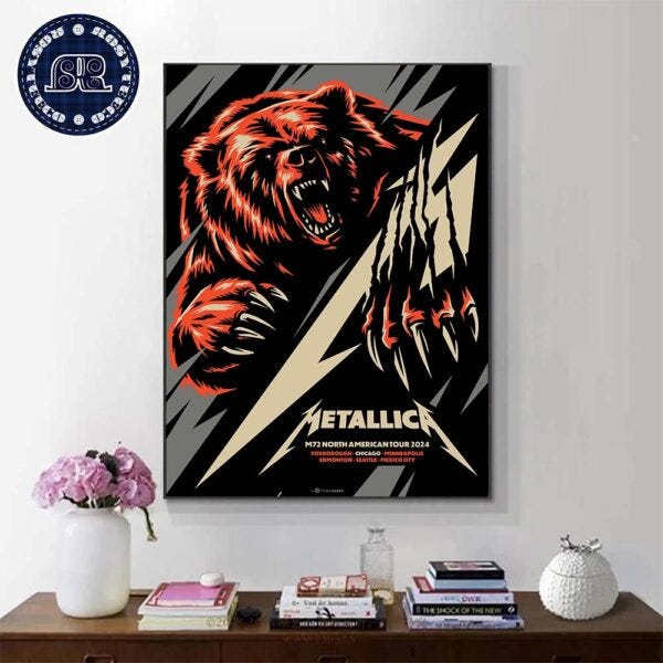 Metallica M72 Chicago Mark Jamotillo In IL US Limited Poster M72 North ...