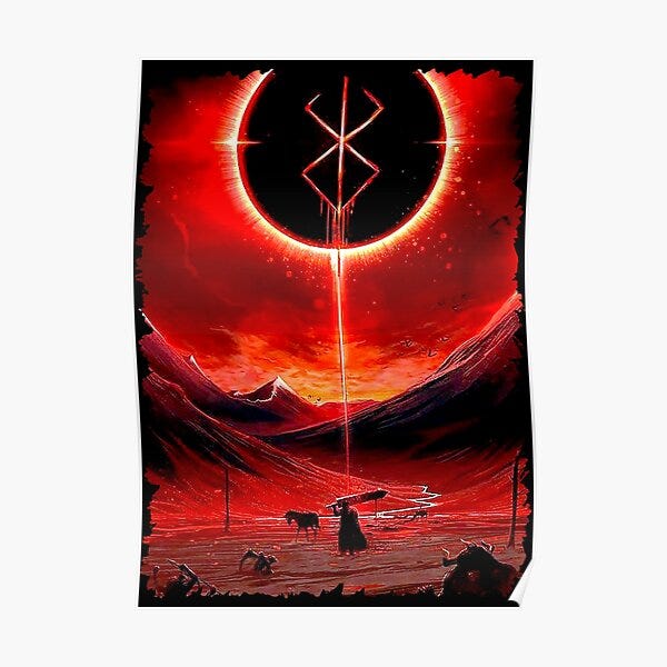 Berserk Poster — Vintage Edition The Villain Hunter 028 RB2511 ...