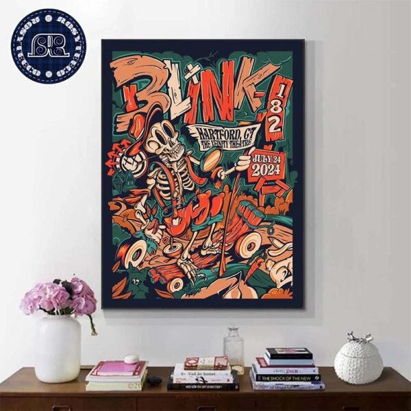 Blink 182 Poster For Tonight Show In Hartford CT At The Xfinity Theatre ...