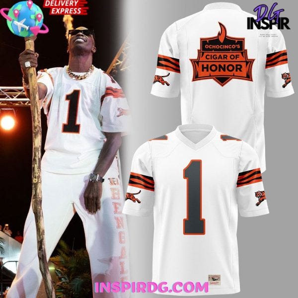 Cincinnati Bengals Ochocincos Cigar of Honor 2024 Football Jersey | by ...