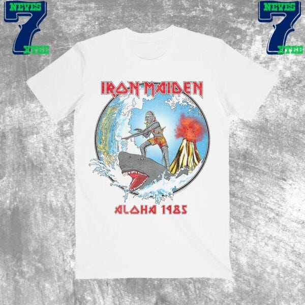 The New Summer Collection Iron Maiden Aloha 1985 Unisex T-Shirt | by ...
