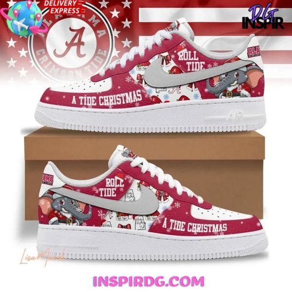 Alabama Crimson Tide Christmas Limited Edition Nike Air Force 1 | by ...