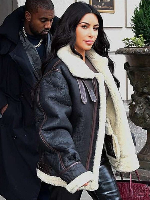Majestic Styling Methods To Try Out With Kim Kardashian Shearling ...