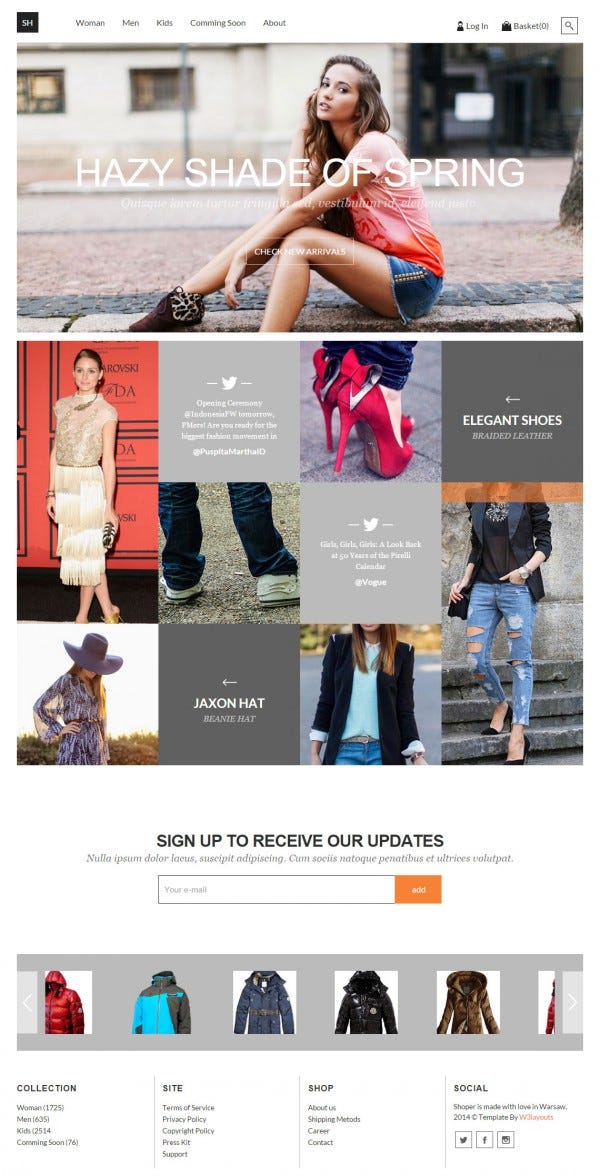 Responsive Ecommerce HTML Template | by Alex Ionescu | PixelsMarket ...