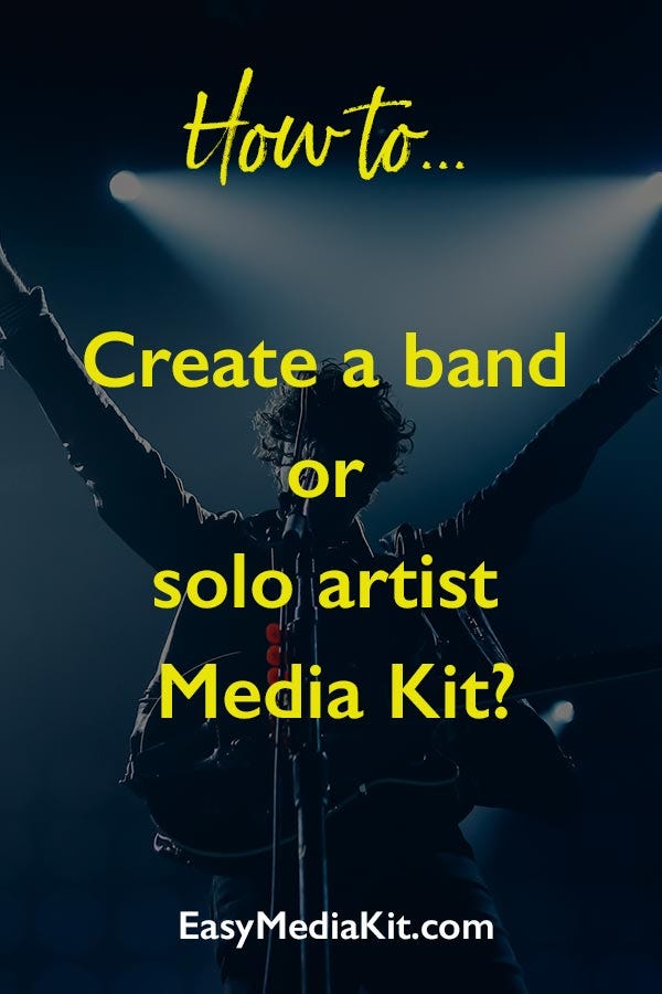 How to create a band or solo artist Media Kit? | by Will Halling | Medium
