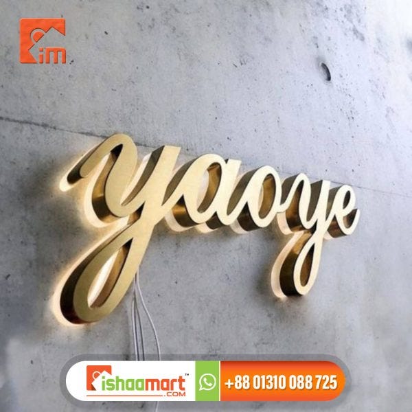 Stainless Steel Letters SS Signboard Manufacturer in Dhaka | by ...