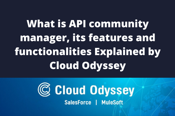 What is API community manager, its features and functionalities ...