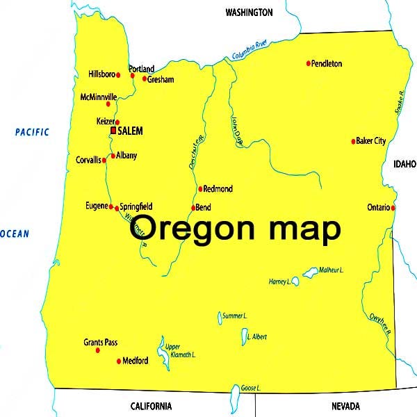 Oregon coast map Map of Portland Oregon | Medium