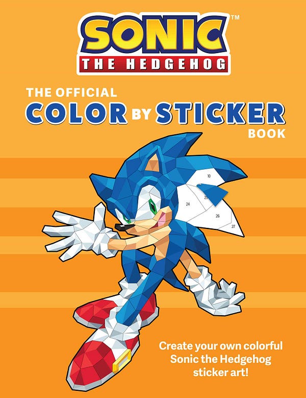 DOWNLOAD EBOOK Sonic the Hedgehog The Official Color by Sticker Book ...