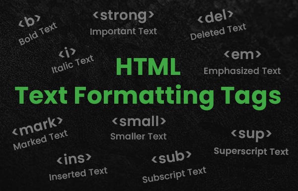 3 . Understanding HTML Text Formatting Tags & Lorem Ipsum | by ...