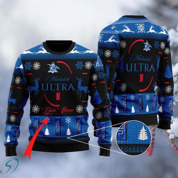 Sweety Michelob Ultra Ugly Christmas Sweaters | by Storealimie | Aug ...