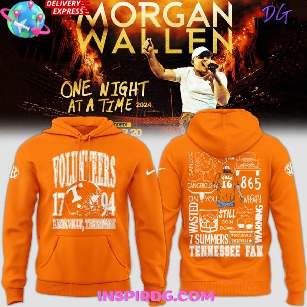 Tennessee Volunteers x Morgan Wallen 2024 Orange Hoodie | by InspirDG ...