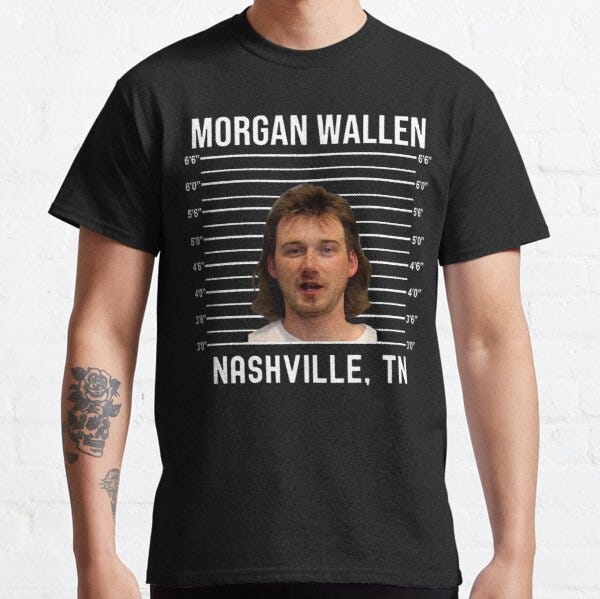 Morgan Wallen Prisoner Classic T-Shirts - The Official Joji Merch Store ...