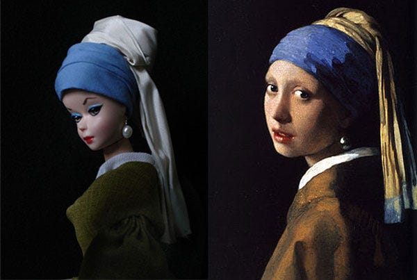 The Barbie With the Pearl Earring | by Edith Zimmerman | The Hairpin ...