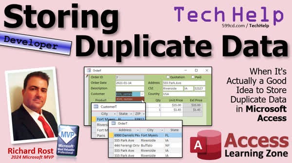 How To Store Historical Customer Address Data for Accurate Orders in Microsoft Access | by ...