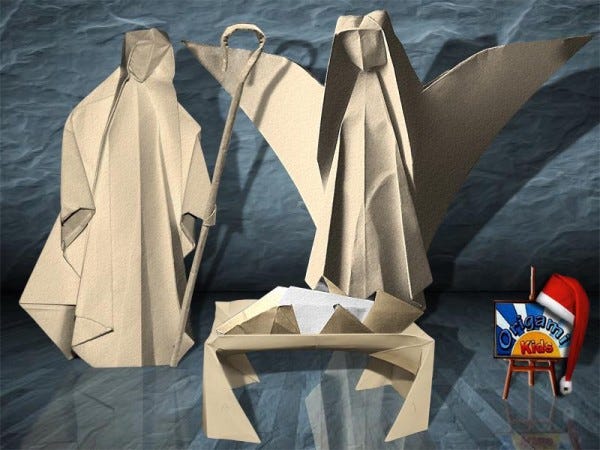 Origami Nativity Scene by Several artists | by Carmen Snider | Medium