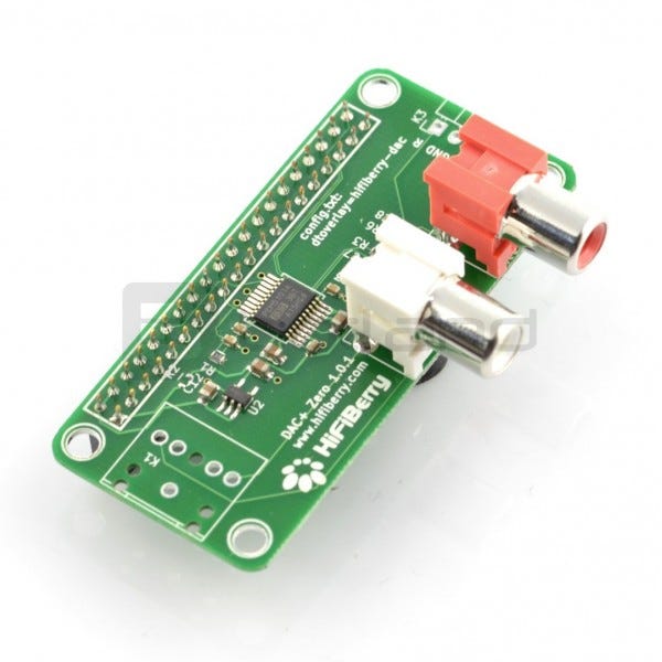 Raspberry Pi audio device. Lining of converters, digital-to-analog ...