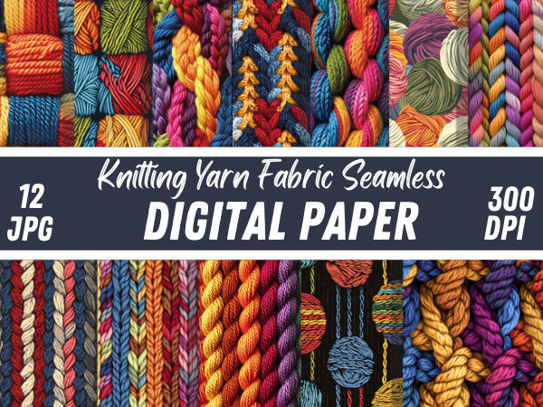 Knitting Yarn Fabric Textiles Background (Paper Patterns) | by ...