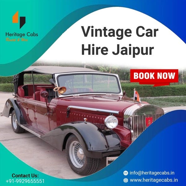 Vintage cars for wedding in jaipur | by Heritage Cabs Wedding Car ...
