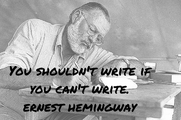 So You Think You Can Write. Ernest Hemingway rewrote the last page ...