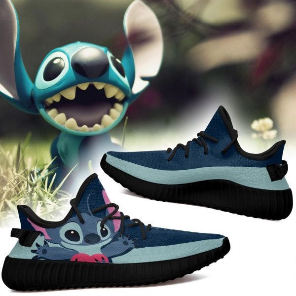 Stitch Cartoon Series Tv Movies Shows Yeezy Sneakers Shoes | by Niki ...