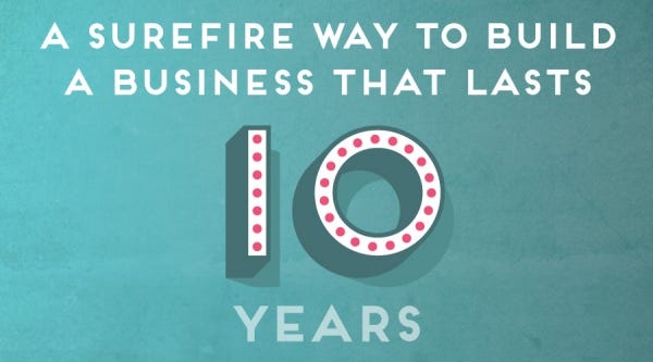 A Surefire Way to Build a Business That Lasts a Decade | by Jonathan ...