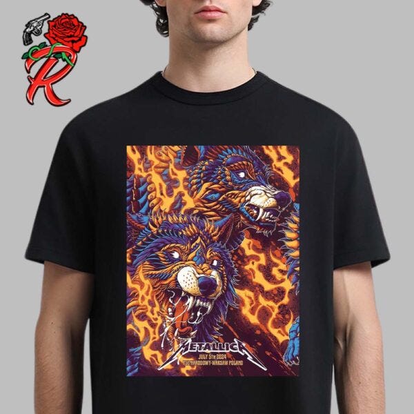 Metallica M72 Warsaw Poland Night 1 Merch Poster For The Shows At PGE ...