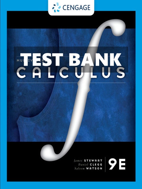 Test Bank for Multivariable Calculus 9th Edition by Stewart - TBCram ...
