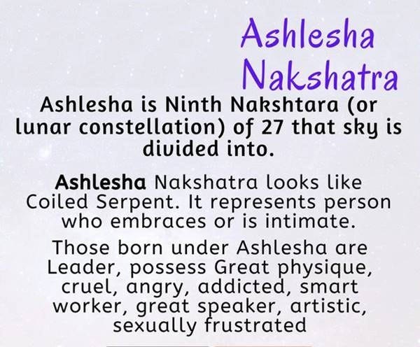 Ashlesha nakshatra zodiac sign 60 photos - Astrologytoyou.com