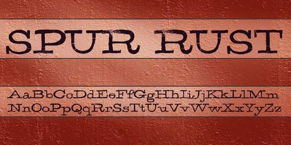Spur Rust Font | by Miamosaic | May, 2024 | Medium