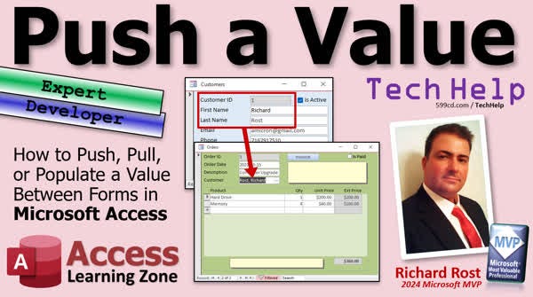 How to Push, Pull, or Populate a Value Between Forms in Microsoft ...