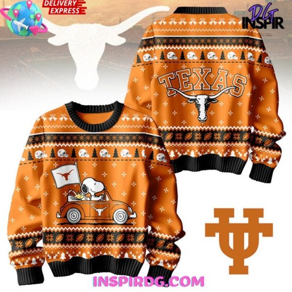 Texas Longhorns x Snoopy Special Edition Sweater | by Inspirdg.com ...