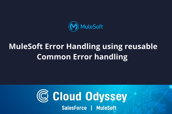 Mulesoft Error Handling Using Reusable Common Error Handling By Cloud 9596