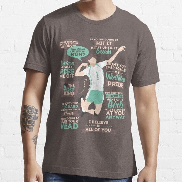 Haikyuu T-Shirts — The Grand King Essential T-Shirt RB1606 - Haikyuu ...
