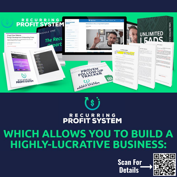 RECURRING PROFIT SYSTEM Review — Allows You To Build A Highly-Lucrative ...
