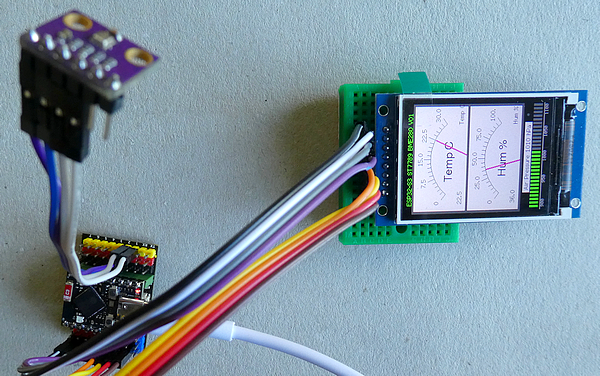 Getting started with a BME280 environment sensor connected to an ESP32-S3 Supermini device and ...