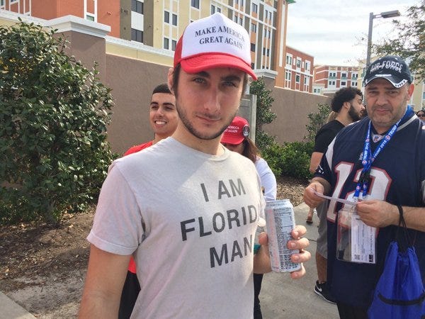 Florida Man Goes Undercover at a Trump Rally | by Max Jackson | Medium