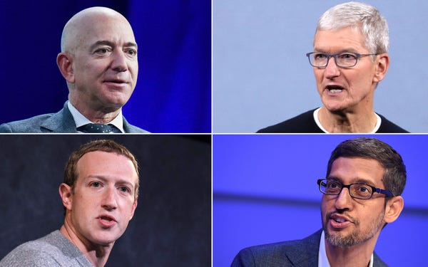 The CEOs of Google, Facebook, Amazon, and Apple Will Testify Together ...