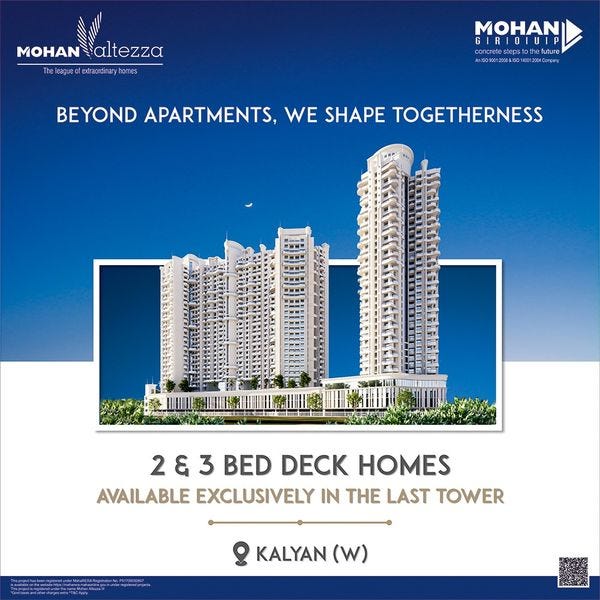 Mohan Altezza Luxury 2, 3 & 4 BHK Flats in Khadakpada Kalyan West | by ... Mohan Altezza Luxury 2, 3 & 4 BHK Flats in Khadakpada Kalyan West | by ...