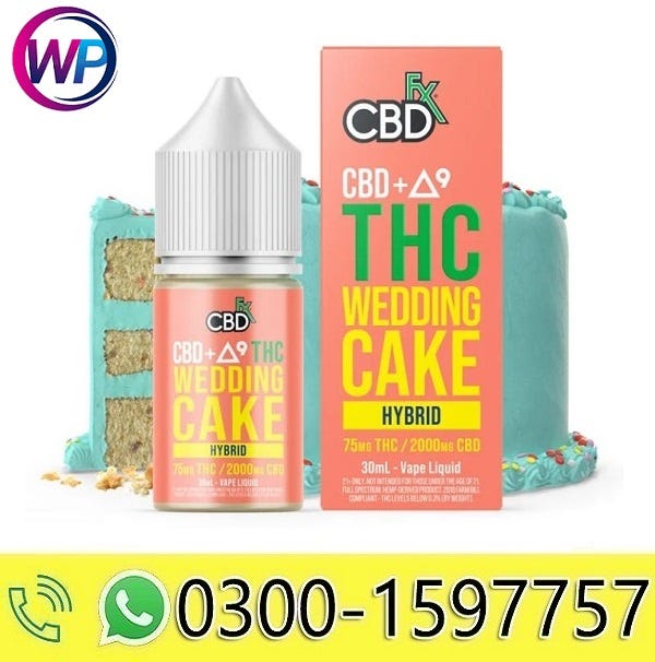 CBD+DELTA-9 THC VAPE JUICE WEDDING CAKE-HYBRID CBDFX In Pakistan ( 03001597757 ) | by ...