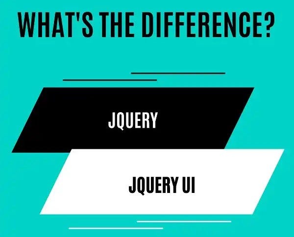 jQuery Vs jQuery UI. jQuery Vs jQuery UI jQuery is a popular… | by ...