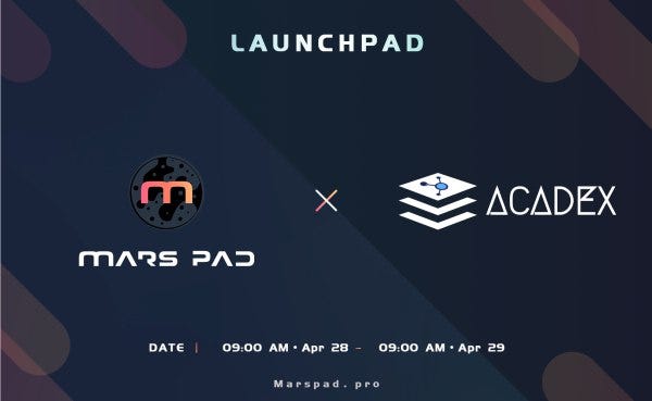 The Acadex Network Public Sale on MarsPad | by Acadex Network | Medium
