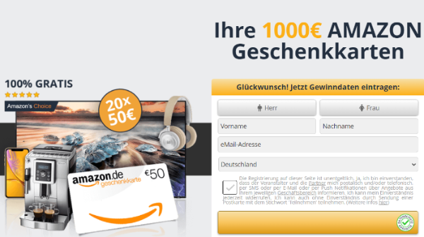 Holen Sie sich Ihren 1000€ Amazon-Gutschein! | by nalin janaka | Medium