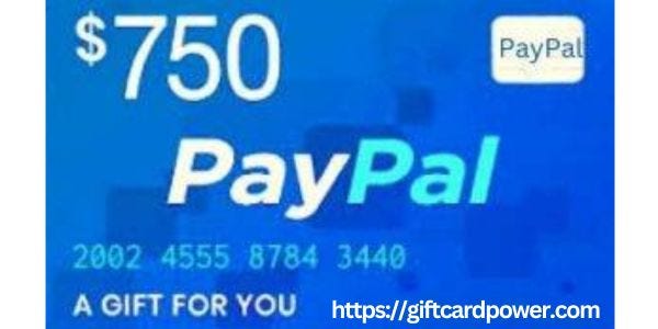 Best $750 PayPal gift card new. How to get the best PayPal gift card ...