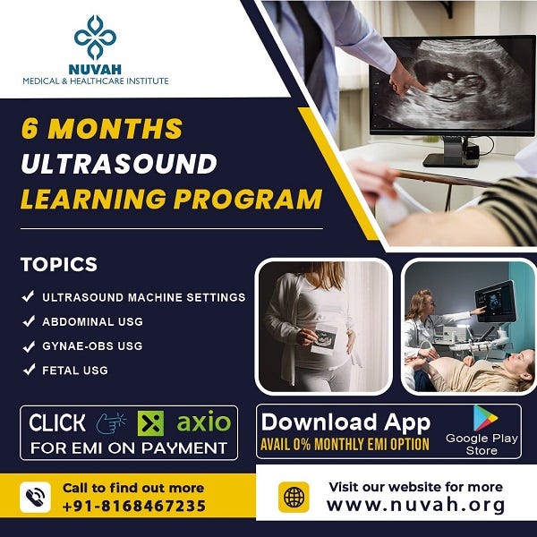 6 Months Ultrasound Learning Course - Nuvah Medical & Healthcare ...